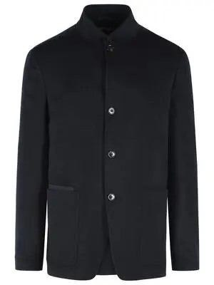 Zegna Oasi' Dark Cashmere Blazer - Blue