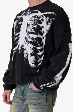 Mnml X-ray Thermal Long Sleeve Graphic T-shirt