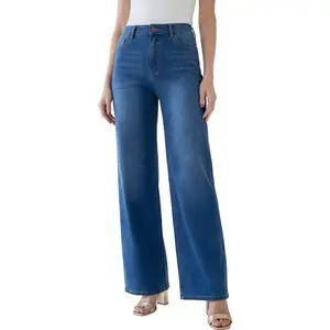 Roaman's Wide Leg Jeans For Women