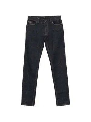 Brioni Brioni Cotton And Cashmere Denim Jeans Multicolor