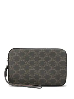 Celine Triomphe Canvas Pouch - Multicolor