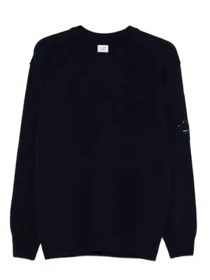 C.P. COMPANY Logo Wool Crewneck Sweater