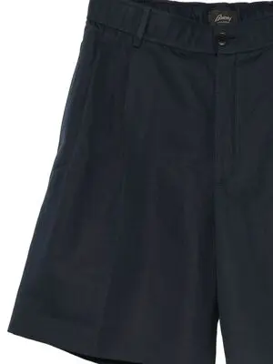Brioni Bellagio Linen And Cotton Shorts