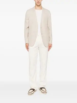 Brioni Linen And Silk Blend Jardigan