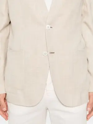 Brioni Linen And Silk Blend Jardigan