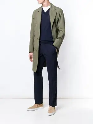 Brioni Wool Cashmere And Silk V-necked Sweater
