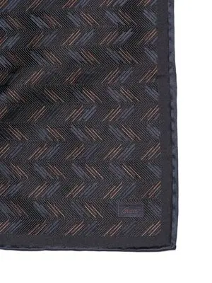 Brioni Printed Pocket Square