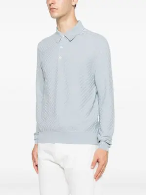Brioni Cotton And Cashmere Polo Shirt