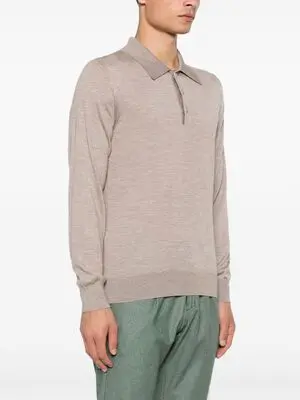Brioni Cashmere And Silk Polo Shirt