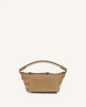 Loewe LOEWE Mini Cala Lamb Leather Shoulder Bag Brown
