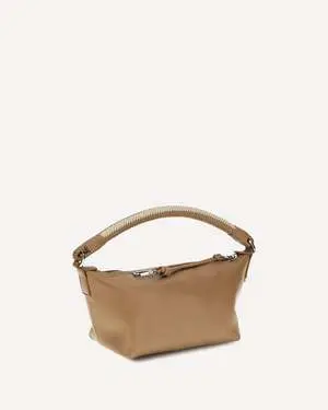 Loewe Mini Cala Lamb Leather Shoulder Bag - Brown