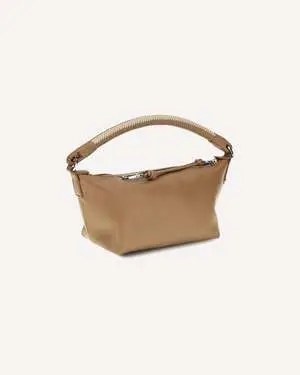 Loewe Mini Cala Lamb Leather Shoulder Bag - Brown