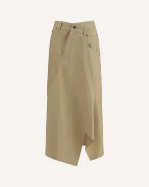Loewe Asymmetric Cotton Skirt