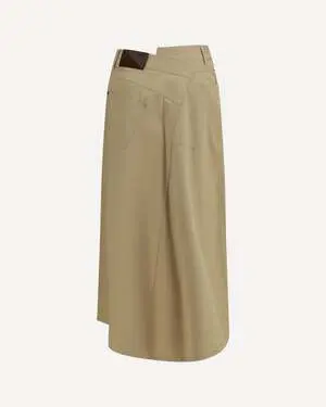 Loewe Asymmetric Cotton Skirt