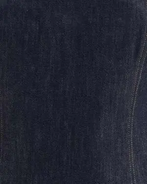 Brunello Cucinelli Denim Effect Twill Bandeau Top