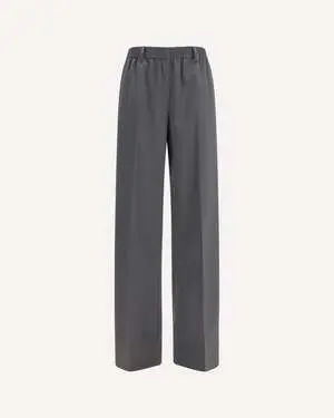 Miu Miu Elasticated Straight Leg Wool Pants