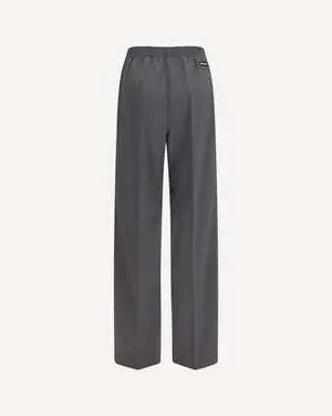 Miu Miu Elasticated Straight Leg Wool Pants