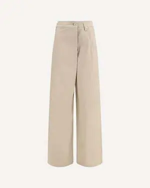 Brunello Cucinelli Wide-leg Cotton Pants With Monili
