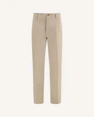 LARDINI Cotton Flat-front Tailored Trousers