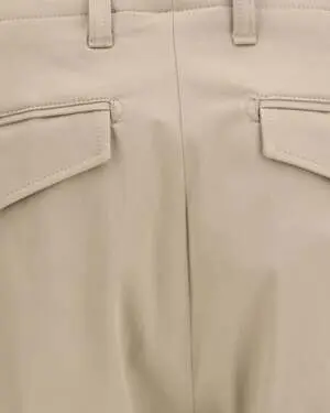 LARDINI Cotton Flat-front Tailored Trousers
