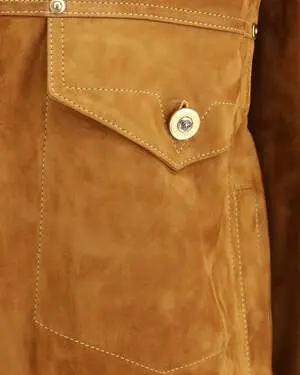 Versace Leather Button Jacket