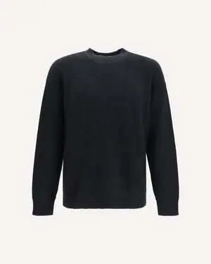 LANEUS Cashmere And Silk Crewneck Sweater - Black