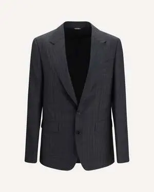 Dolce & Gabbana Virgin Wool Single-breasted Blazer - Grey