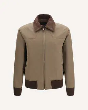 Prada Jacket With Corduroy Collar