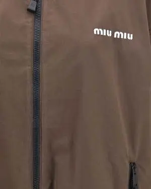Miu Miu Gabardine Jacket With Zip