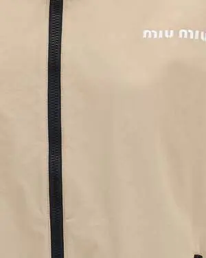 Miu Miu Gabardine Jacket With Zip