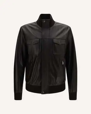 Dolce & Gabbana Lambskin Jacket With Zip