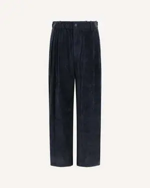 Giorgio Armani Wide-leg Ribbed Velvet Pants