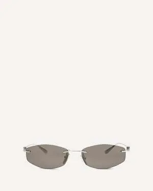 Balenciaga Geometric Oval Sunglasses