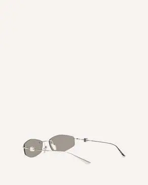 Balenciaga Geometric Oval Sunglasses