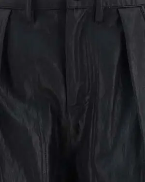 KRISTINA TI Straight-leg Faux Leather Pants With Vintage Effect