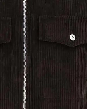 Bottega Veneta Corduroy Jacket With Leather Collar