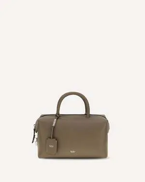 Max Mara Holdall Leather Handbag - Beige