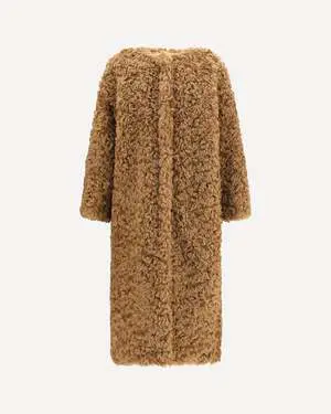 KRISTINA TI Long Plush Coat