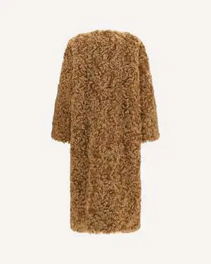 KRISTINA TI Long Plush Coat