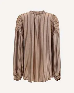 KRISTINA TI Silk Blend Striped Shirt