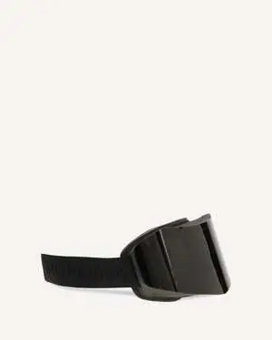 Balenciaga Mirrored Ski Mask Sunglasses - Black