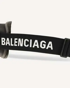 Balenciaga Mirrored Ski Mask Sunglasses - Silver