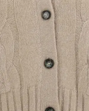 ALLUDE Cahmere And Ilk Weater With Button