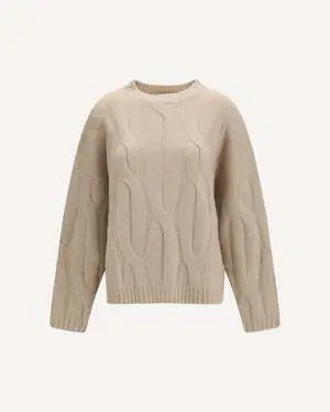 ALLUDE Cahmere And Ilk Weater With Voluminou Leeve