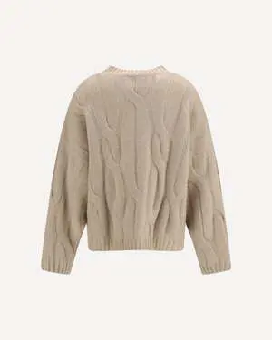 ALLUDE Cahmere And Ilk Weater With Voluminou Leeve