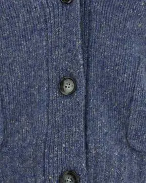 ALLUDE Cashmere V-neck Cardigan - Blue