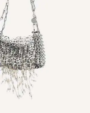 Rabanne Nano 1969 Pearl Fringe Shoulder Bag