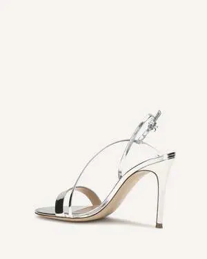 GIANVITO ROSSI Manhattan Metallic-effect Leather Sandals