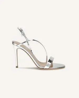 GIANVITO ROSSI Manhattan Metallic-effect Leather Sandals