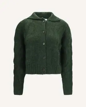 ALLUDE Cahmere And Ilk Weater With Button